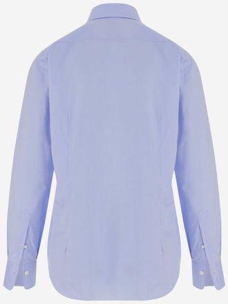 Alessandro Gherardi Mens Cotton Shirt Light Blue