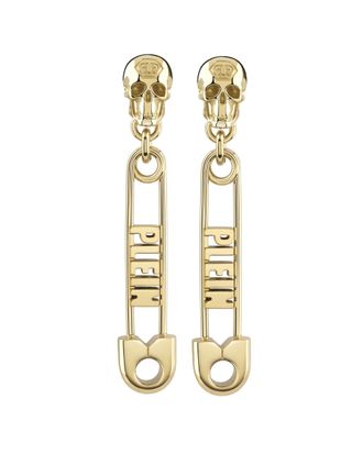 Philipp Plein Ohrringe - Ohrringe Plein Safety Pin - Gr. unisize - in Gold - f&uuml;r Damen