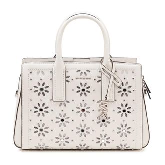 Michael Kors Femme, Sacs, Blanc, Taille: ONE Size Laila Small Satchel