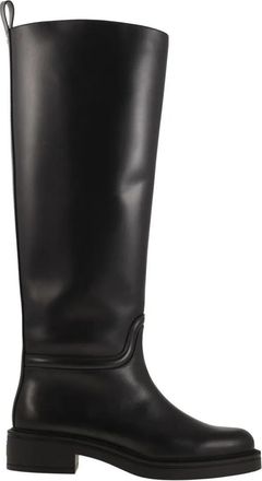 Stuart Weitzman Stiefel - Celia - Leather Boot - Gr. 37,5 (EU) - in Schwarz - für Damen