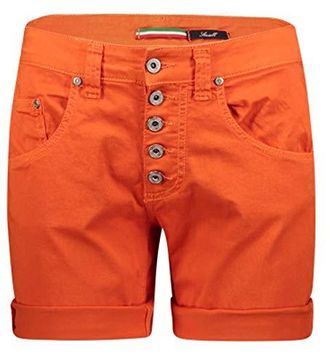 Please P88A Boyfriend Short de loisirs pour femme XXS XS S M L XL Blanc Noir Beige Bleu Vert Orange Rose Violet Olive Fluo - Orange - XX-Small