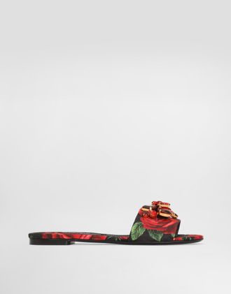 Dolce & Gabbana Ciabatta Flat - Frau Pantoletten Und Mules Mehrfarbig 37.5