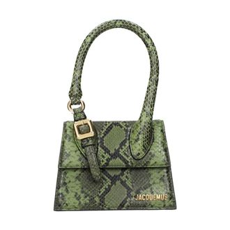 Jacquemus Femme, Sacs, Vert, Taille: ONE Size Sac &agrave; main en cuir avec un design &eacute;l&eacute;gant