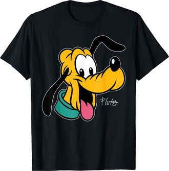Disney Pluto Big Face Retro Character Trip Matching T-Shirt