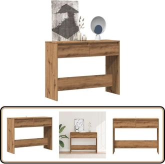 vidaXL Konsolentisch Artisan-Eiche 100x35x76,5 cm Holzwerkstoff - Vidaxl
