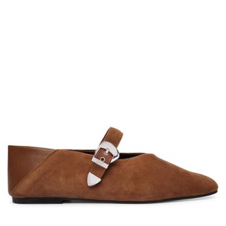 Tommy Jeans Ballerinas Tommy Jeans Tjw Ballerina Suede EN0EN03067 Braun