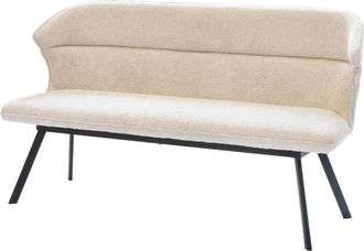 Giga Meubel Esszimmerbank Beige - Stoff - 2,5-Sitzer - Esszimmerbank Avery