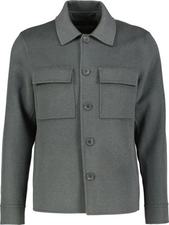 Marc O'Polo Herren Hemdjacke mit Recycling-Wolle