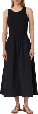 s.Oliver Ausgestellter Midirock aus Baumwolle mit aufgesetzten Taschen