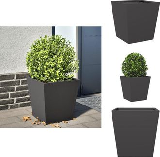vidaXL Vidaxl - Jardinière noir 40x40x40 cm acier - Jardinière - Jardinières - Jardinière Dextérieur - Jardinière De Patio