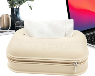 Generic Taschent&uuml;cher Box Halter - Selbstklebende Rei&szlig;verschluss Aufbewahrungstasche - Dekorative Taschent&uuml;cherbox Abdeckungen Moderne,f&uuml;r Papierservietten Ba