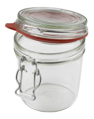 Dr. Oetker Einmachglas mit B&uuml;gelverschluss 530 ml, hochwertiges Vorratsglas mit Deckel, luftdichtes Marmeladenglas, vielseitiges Einweckglas, B&uuml;gelverschlussglas