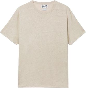 MC2 Saint Barth Homme, Tops, Beige, Taille: XL Ecstasea Linen T-Shirt