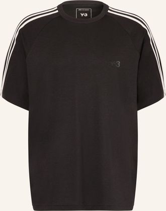 Yohji Yamamoto T-Shirt Mit Galonstreifen schwarz