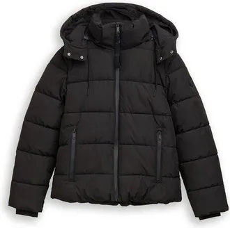 Tom Tailor Winterjacke Steppjacke Wasserabweisendes, gesteppte Design mit Logo-Badge