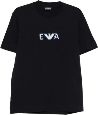 Emporio Armani Homme, Tops, Bleu, Taille: 3XL T-shirt &agrave; col rond