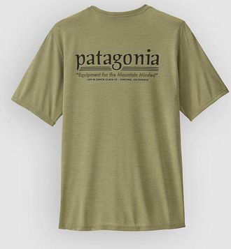 Patagonia Cap Cool Daily - Hut Tripper T-Shirt vert