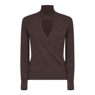 Herno Rundhals-Pullover f&uuml;r die Resort-Kollektion - - Knitwear - Damen - Braun - XL