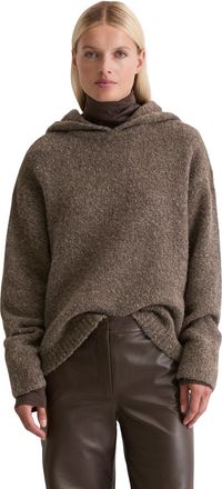 Marc O'Polo Rundhalspullover MARC OPOLO aus Schurwolle-Alpakawolle-Mix, Damen, Gr. L, shaded braun melange, Obermaterial: 42% Schurwolle, 25% Polyacryl, 19% Alpak