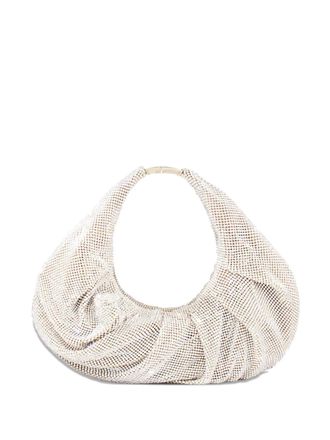 Benedetta Bruzziches Yennefer Schultertasche mit Kristallen - Weiß