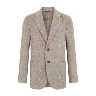 Brooks Brothers Jersey Pied de Poule Blazer - - Jackets - Herren - Grau - M