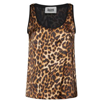 Silvian Heach &Auml;rmelloses T-Shirt mit Animalier-Print - - Tops - Damen - Mehrfarbig - S