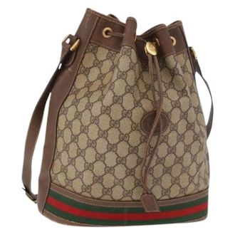 Gucci Pre-owned Vintage GG Canvas Schultertasche - - Pre-owned - Damen - Beige - ONE SIZE