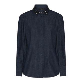 Bruuns Bazaar Femme, Blouses et Chemises, Bleu, Taille: 36 FR ChambraBBSiwa Shirt