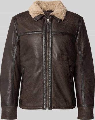 Gipsy Lederjacke aus Schafsnappa mit Reißverschlusstaschen