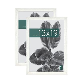 MCS 63828 Studio-Galerierahmen, Holzmaserung, 68,6 x 101,6 cm, 2 St&uuml;ck 2er-Pack 13x19 Inch Wei&szlig;e Holzmaserung
