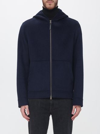 Woolrich Kurze Kapuzenjacke aus Wollmischung mit Rei&szlig;verschluss