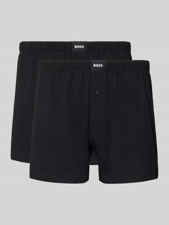 HUGO BOSS Boxershorts aus Baumwoll-Mix im 2er-Pack