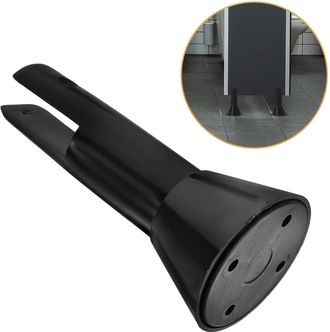 TOPBATHY 2 St&uuml;ck Verstellbare Wc Trennwandf&uuml;&szlig;e aus Hochfestem Kunststoff Toilettentrennwandbeschl&auml;ge f&uuml;r &Ouml;ffentliche Toiletten Stabiler Trennwandhalter f&uuml;r Var