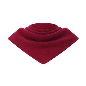 Le Bonnet Lamswolle/Caregora Schal - - Accessories - Damen - Rot - ONE SIZE