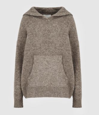 Closed Pull Hoody Longsleeve Clay Beige