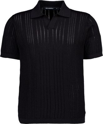 Karl Lagerfeld Herren Polo-Shirt schwarz