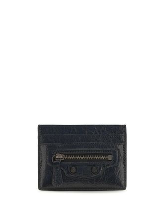 Balenciaga Womens Card Holder Le City Black Lambskin Wallets & Purses