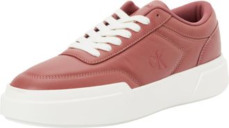 Calvin Klein Damen Chunky Cupsole Laceup OXF LTH Yw0Yw02032 Low Top, Purple (Dusty Rose/Marshmallow/Gum), 40 EU
