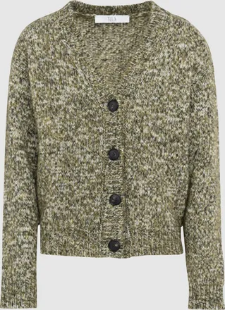 Tela Cardigan Winona Multicolor Green White Black