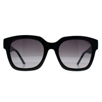 Guess Quadrat Damen Gl&auml;nzend Schwarz Grau Verlauf GF6128