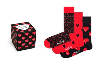 Happy Socks Herren I Love You Gift Box Socken, Schwarz-rot (I Love You), 41-46 EU