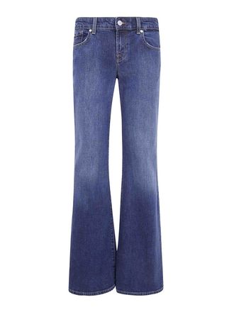 7 For All Mankind Jean &Eacute;vas&eacute; - Bleu