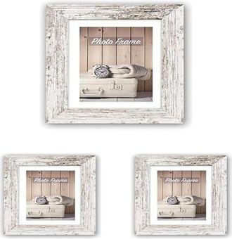 ZEP Nelson 6 wei&szlig;/braun 13x18 Holz Bilderrahmen V21576 (Packung mit 3)