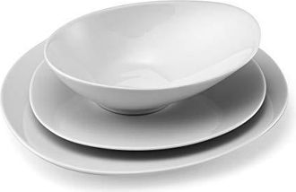 Medard De Noblat M&Eacute;DARD DE NOBLAT - Service vaisselle - Sven - Porcelaine - Lot de 18 assiettes - Blanc