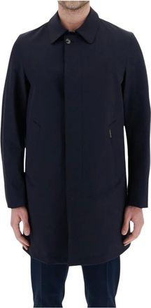 Montecore Homme, Manteaux, Bleu, Taille: 2XL Nylon Trench Coat