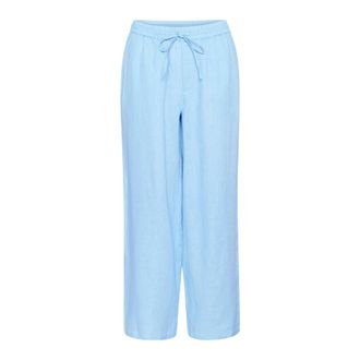 Cream Femme, Pantalons, Bleu, Taille: 38/40 FR Wide Pantalons