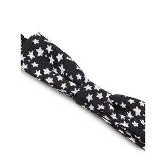 Dolce & Gabbana Mens Black Silk Bowtie Accessory