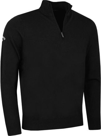 Callaway Herren 1/4 Zipped Merino Sweater m&auml;dchen Pullover, Schwarz (Negro 001), XX-Large