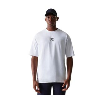 New Era Homme, Tops, Blanc, Taille: S T-Shirt Oversize MLB League Essential