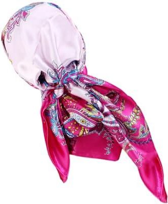 Hemobllo Foulard Satin pour Cheveux Bouclés Élastique Unisexe Protection et Confortable pour Types de Cheveux